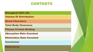Pharmacokinetics ppt | PPTX