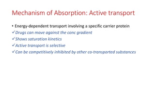 Pharmacokinetics principles 1 | PPTX