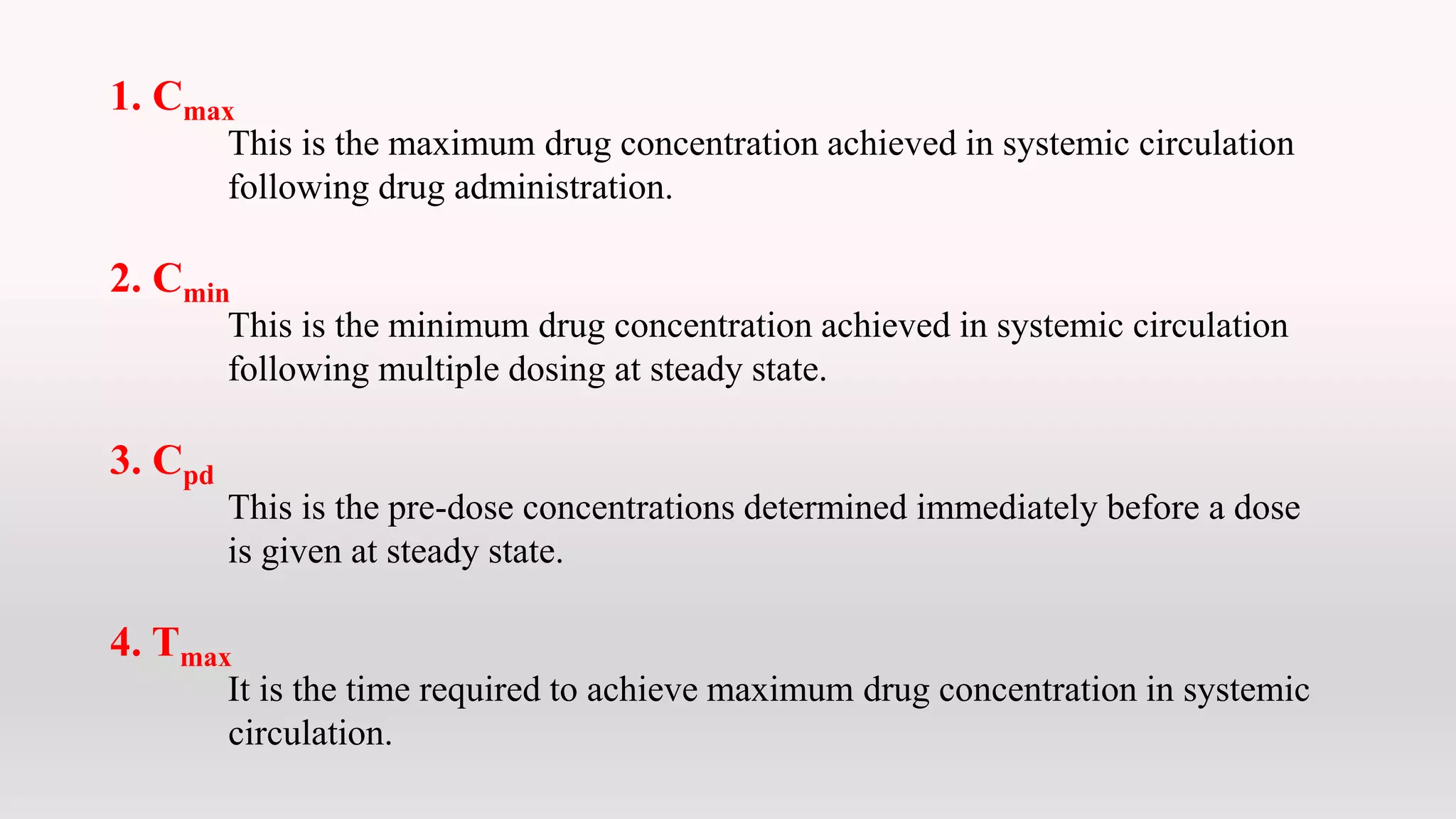 Pharmacokinetic terms | PPTX