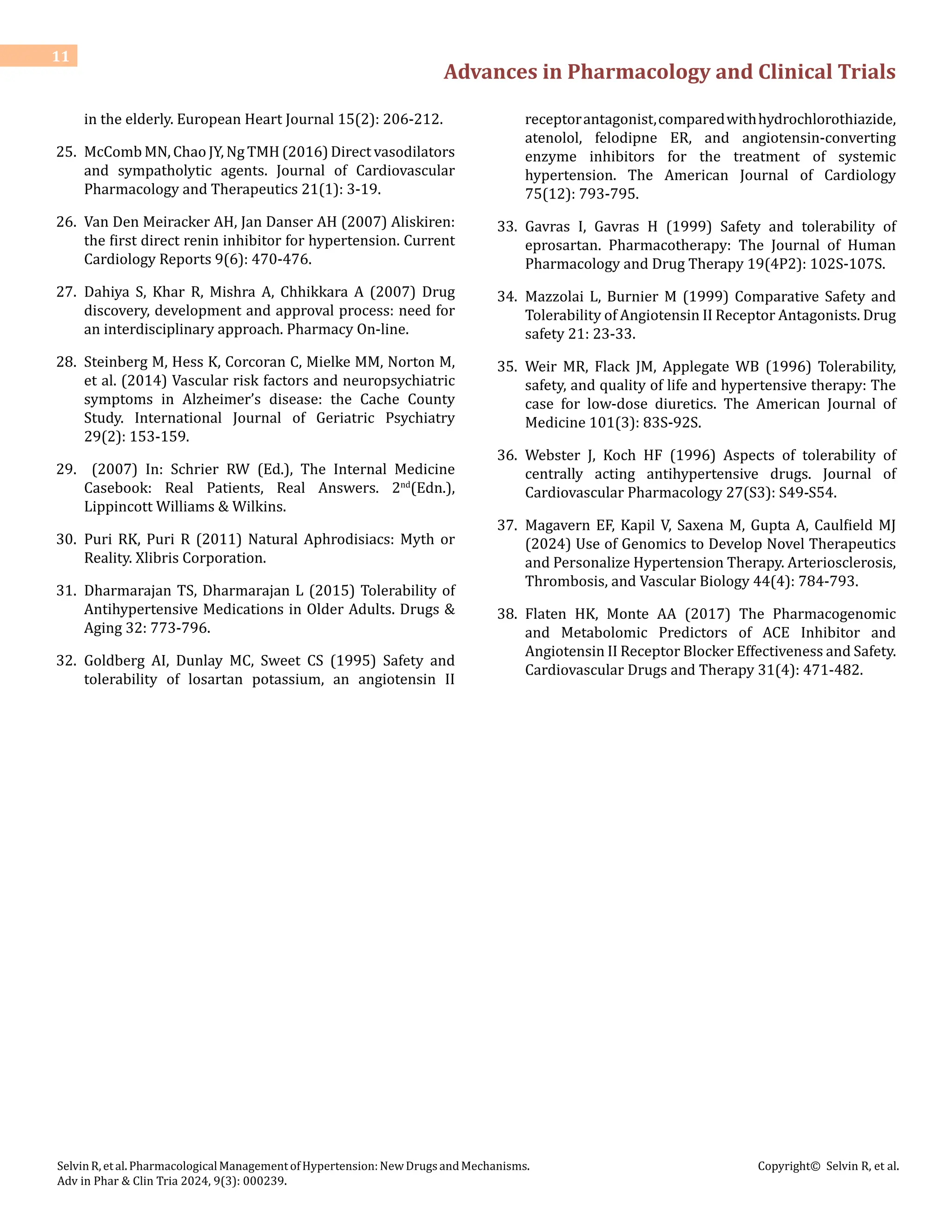 Pharmacological Management of Hypertension: New Drugs and Mechanisms | PDF