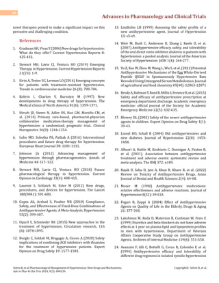 Pharmacological Management of Hypertension: New Drugs and Mechanisms | PDF