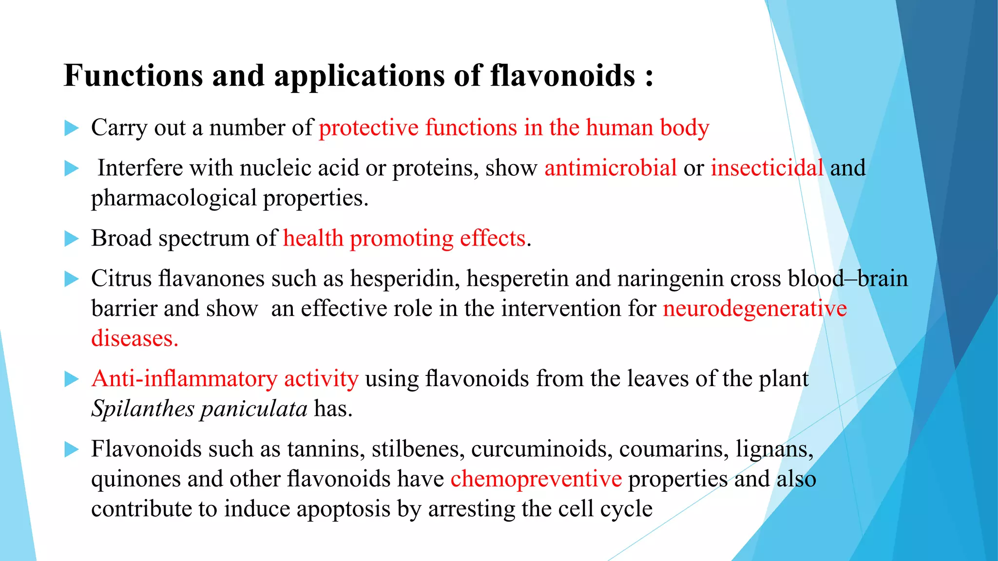 Pharmacological activity of flavonoids | PPT