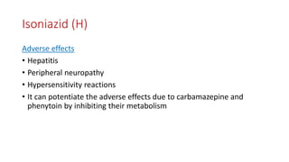 Pharmacological agents in tuberculosis | PPTX | Lung and Respiratory ...