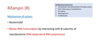 Pharmacological agents in tuberculosis | PPTX | Lung and Respiratory ...