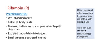 Pharmacological agents in tuberculosis | PPTX | Lung and Respiratory ...