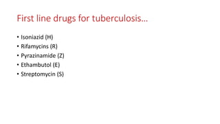 Pharmacological agents in tuberculosis | PPTX | Lung and Respiratory ...