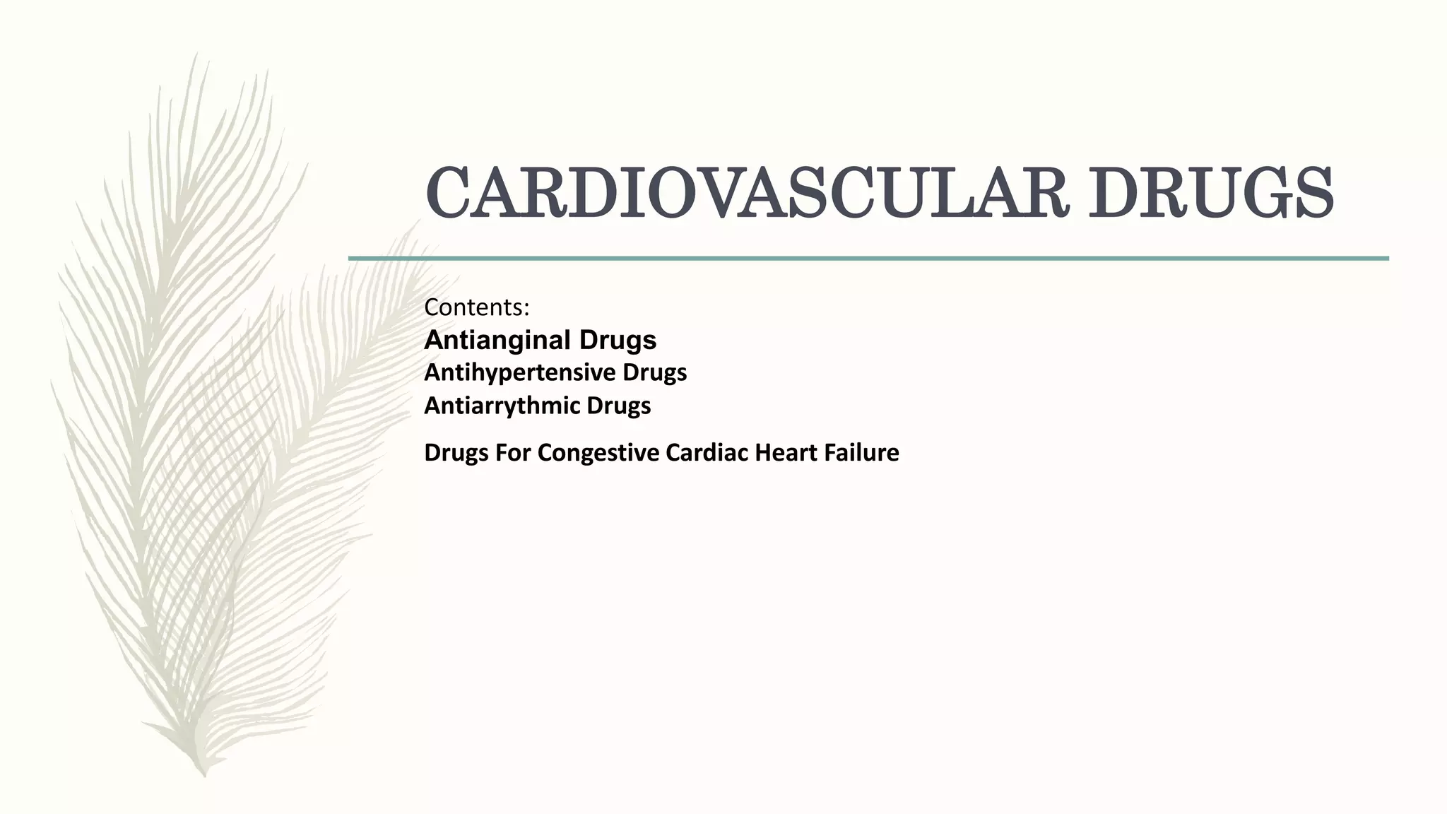 Pharmacological classification of drugs | PPTX