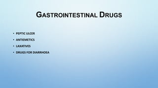 Pharmacological classification of drugs | PPTX