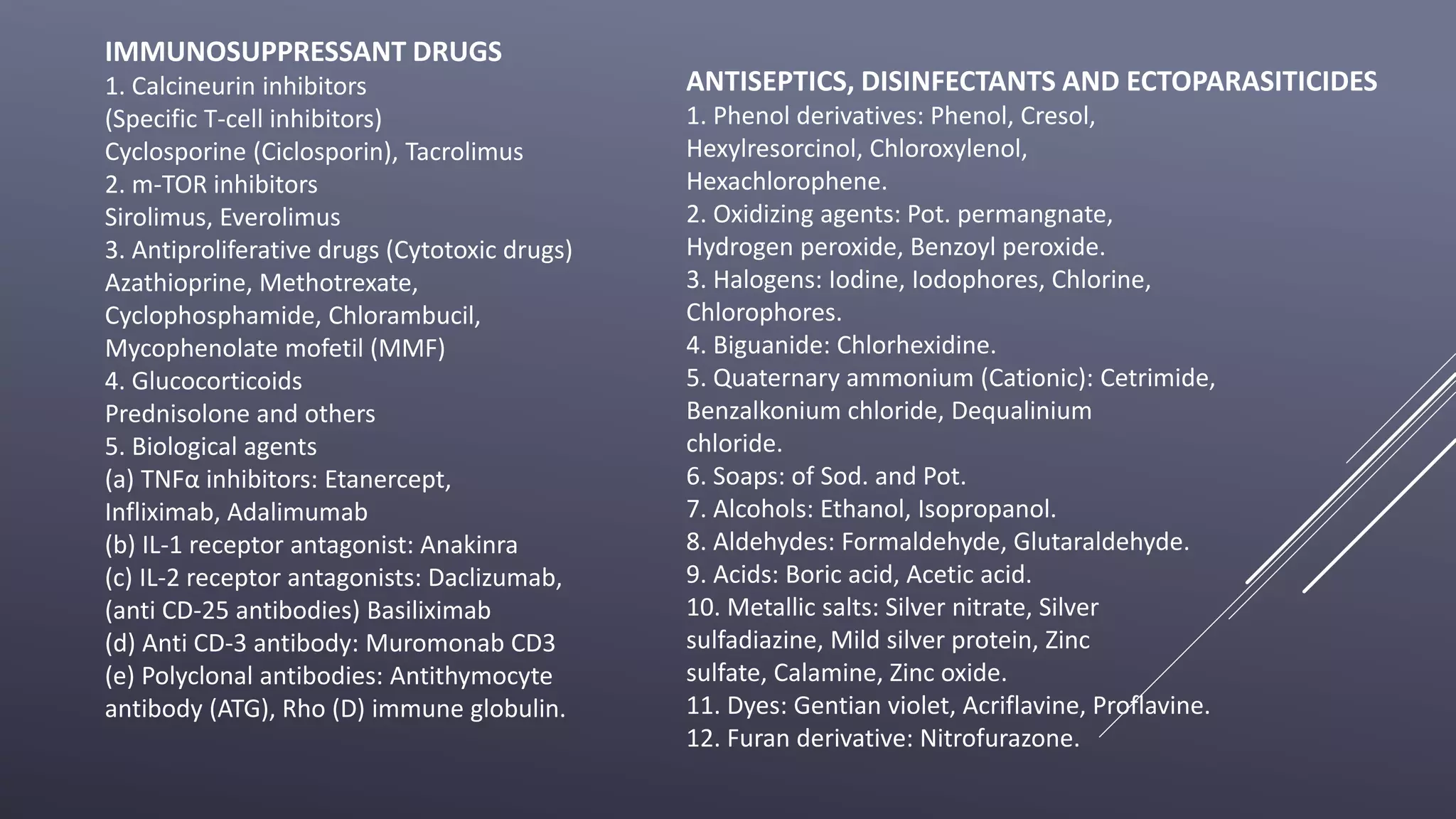Pharmacological classification of drugs | PPTX