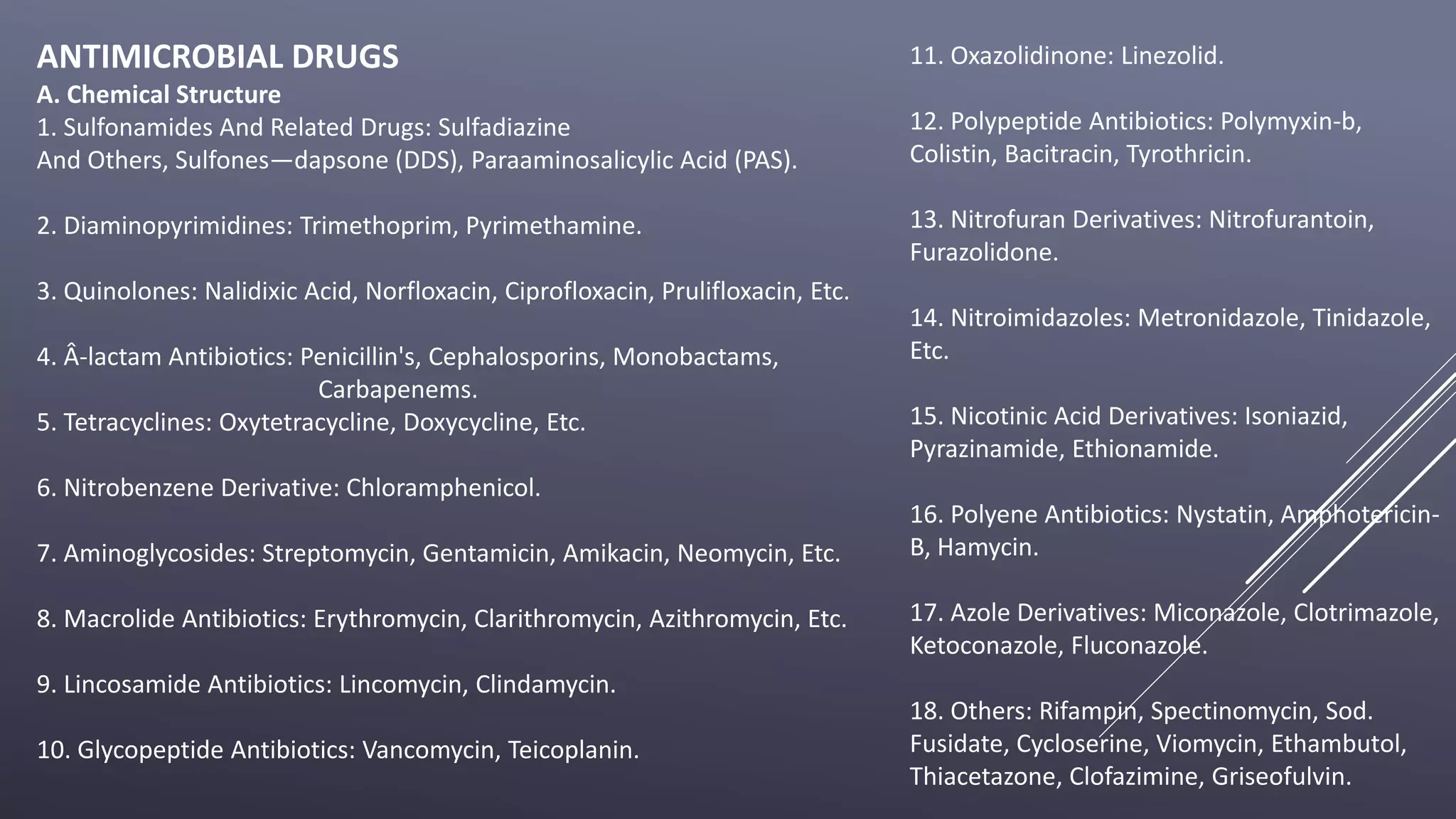 Pharmacological classification of drugs | PPTX