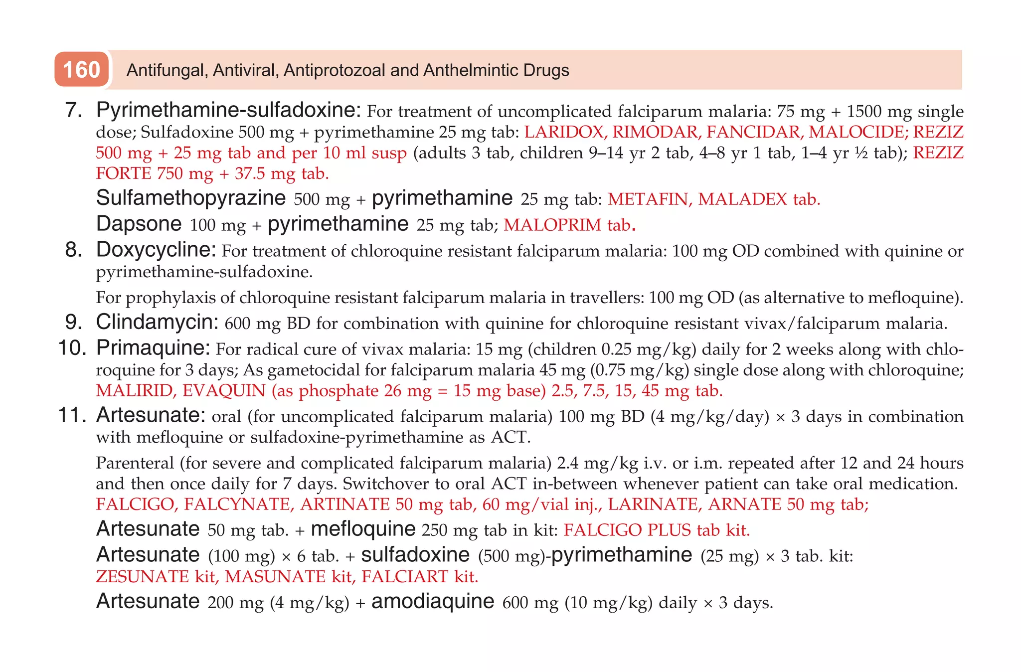 Pharmacological Classification of Drugs with Doses and Preparations ...