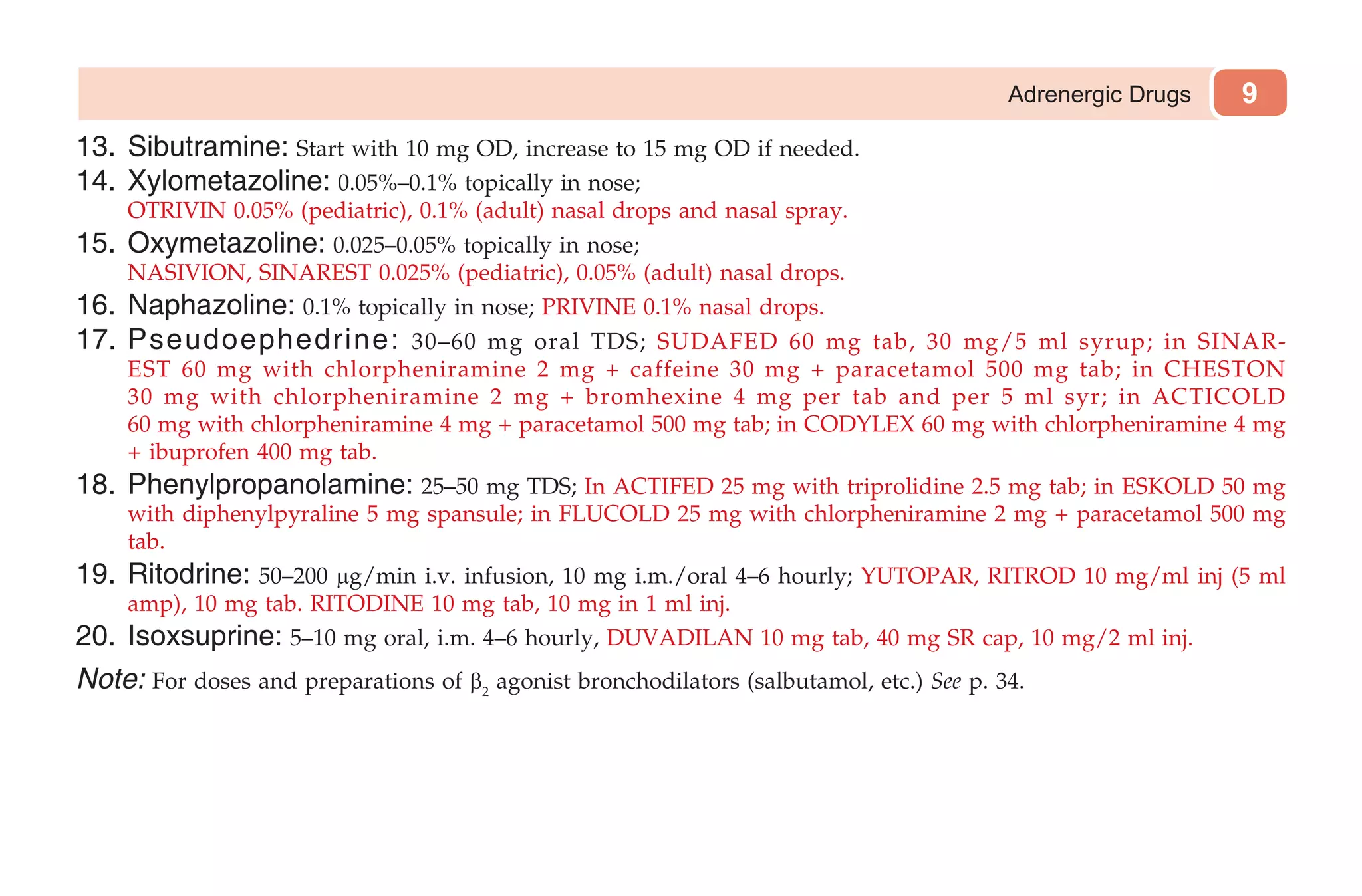 Pharmacological Classification of Drugs with Doses and Preparations ...