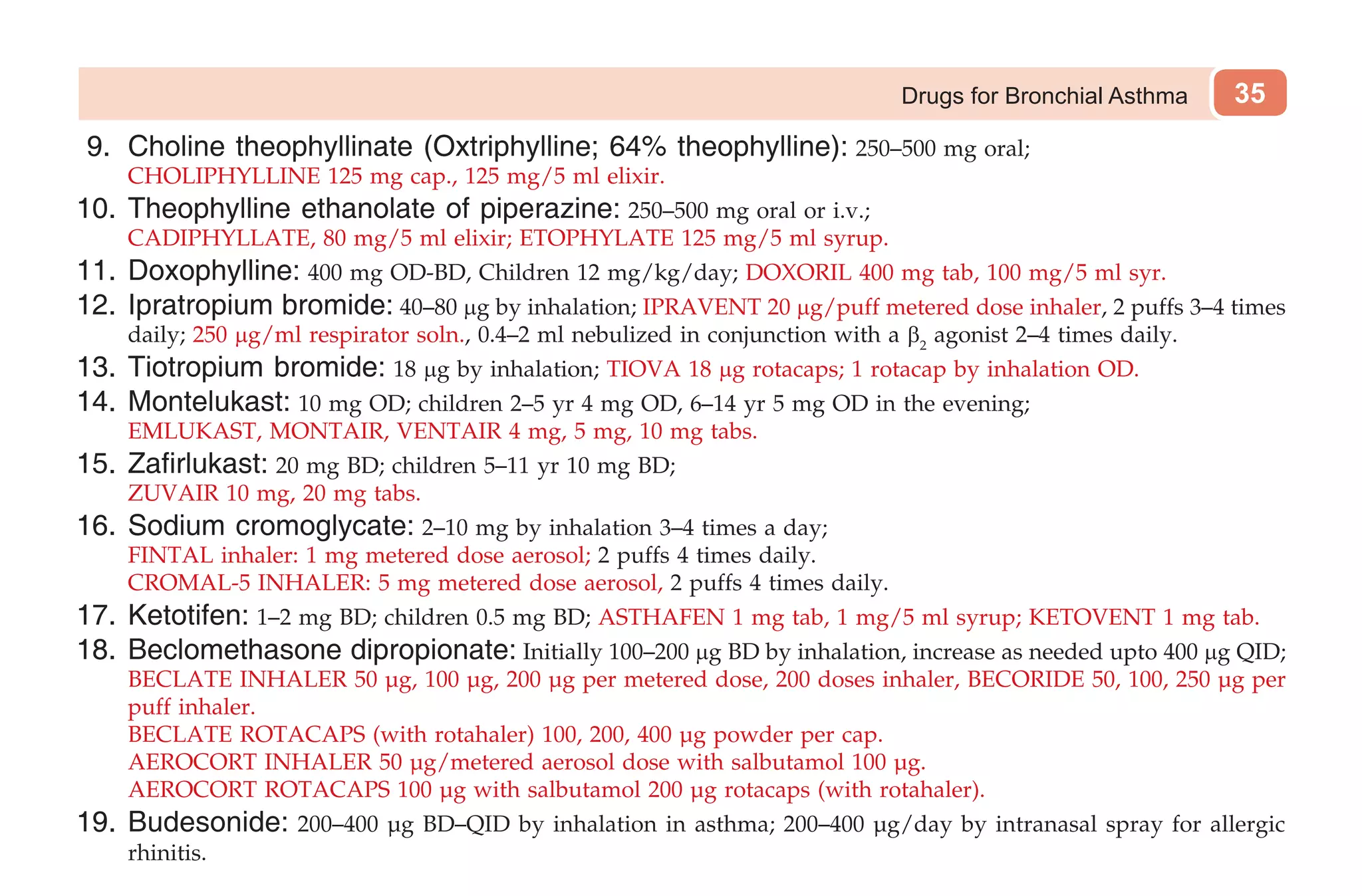 Pharmacological Classification of Drugs with Doses and Preparations ...