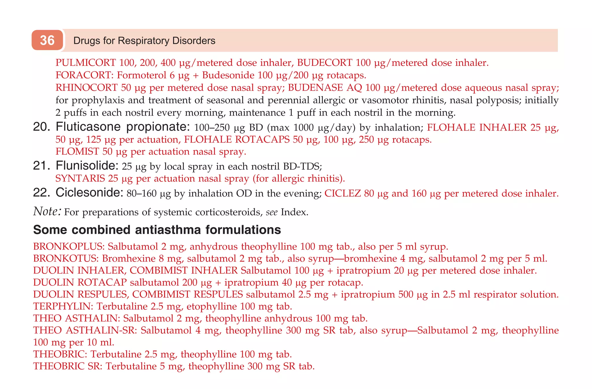 Pharmacological Classification of Drugs with Doses and Preparations ...