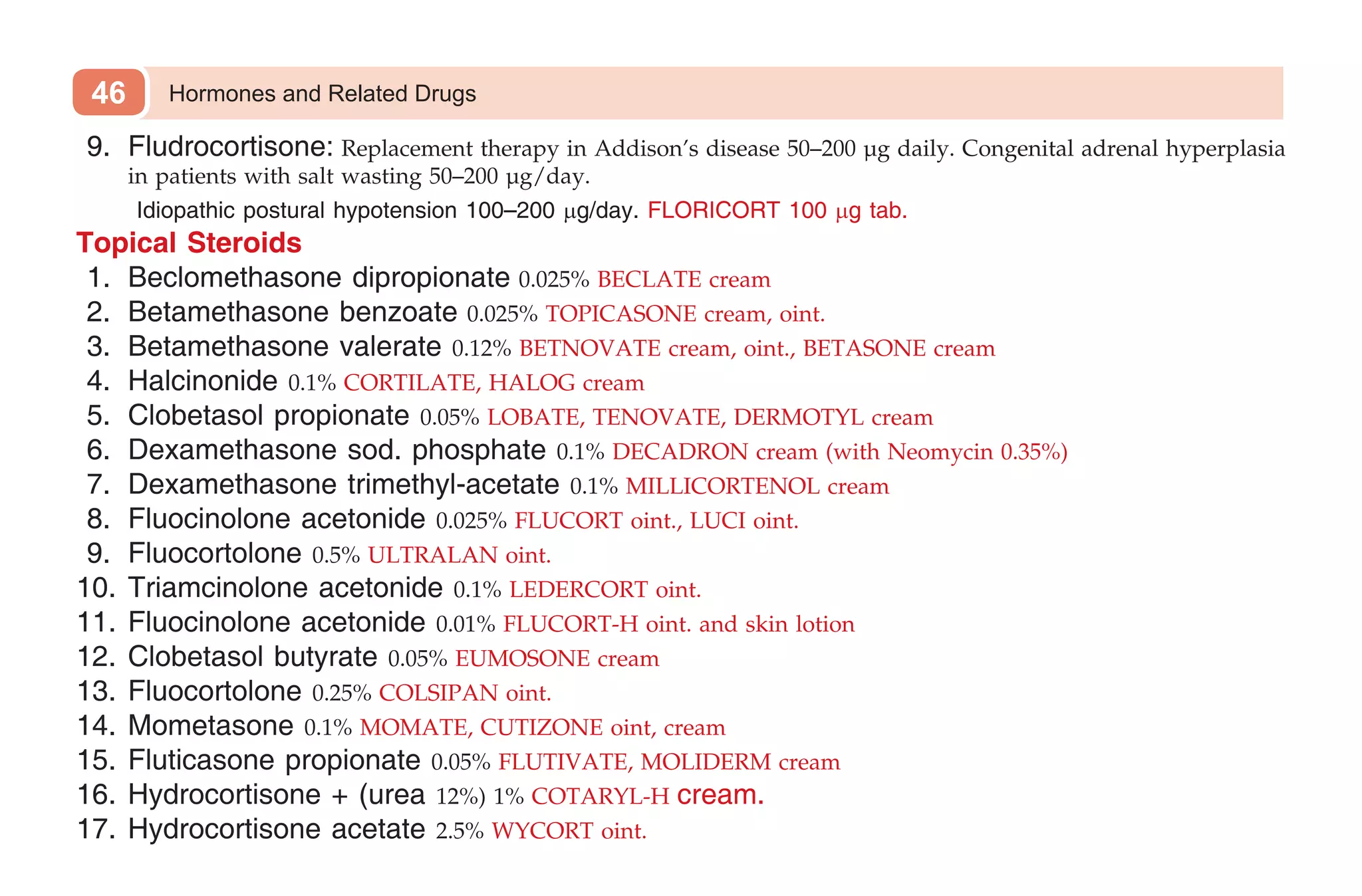 Pharmacological Classification of Drugs with Doses and Preparations ...