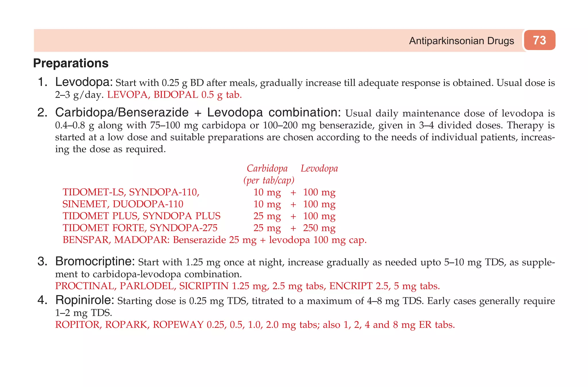 Pharmacological Classification of Drugs with Doses and Preparations ...