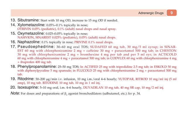 Pharmacological Classification of Drugs with Doses and Preparations ...