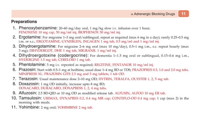 Pharmacological Classification of Drugs with Doses and Preparations ...
