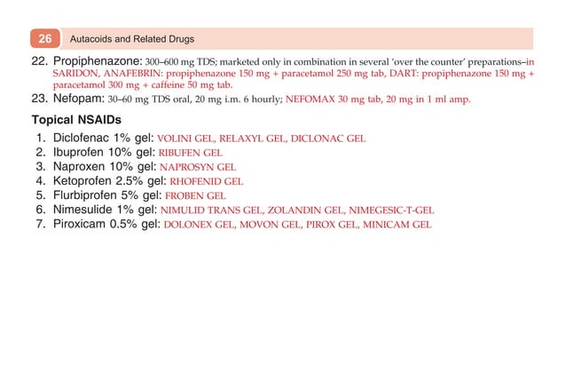 Pharmacological Classification of Drugs with Doses and Preparations ...
