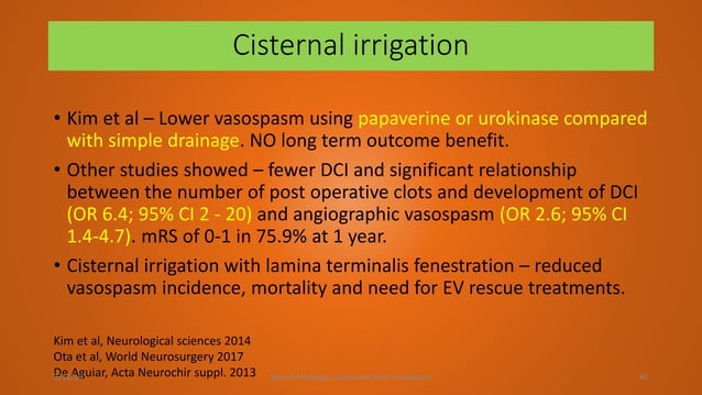 Pharmacological management of cerebral vasospasm in subarachnoid ...