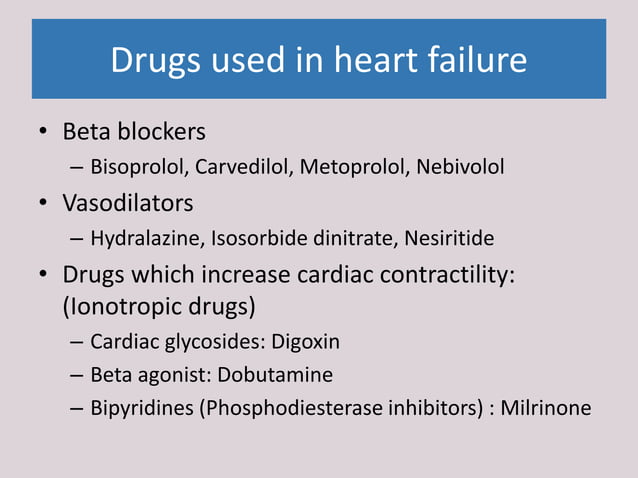 Pharmacological management of heart failure | PPTX