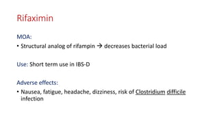 Pharmacological management of irritable bowel disease | PPTX ...