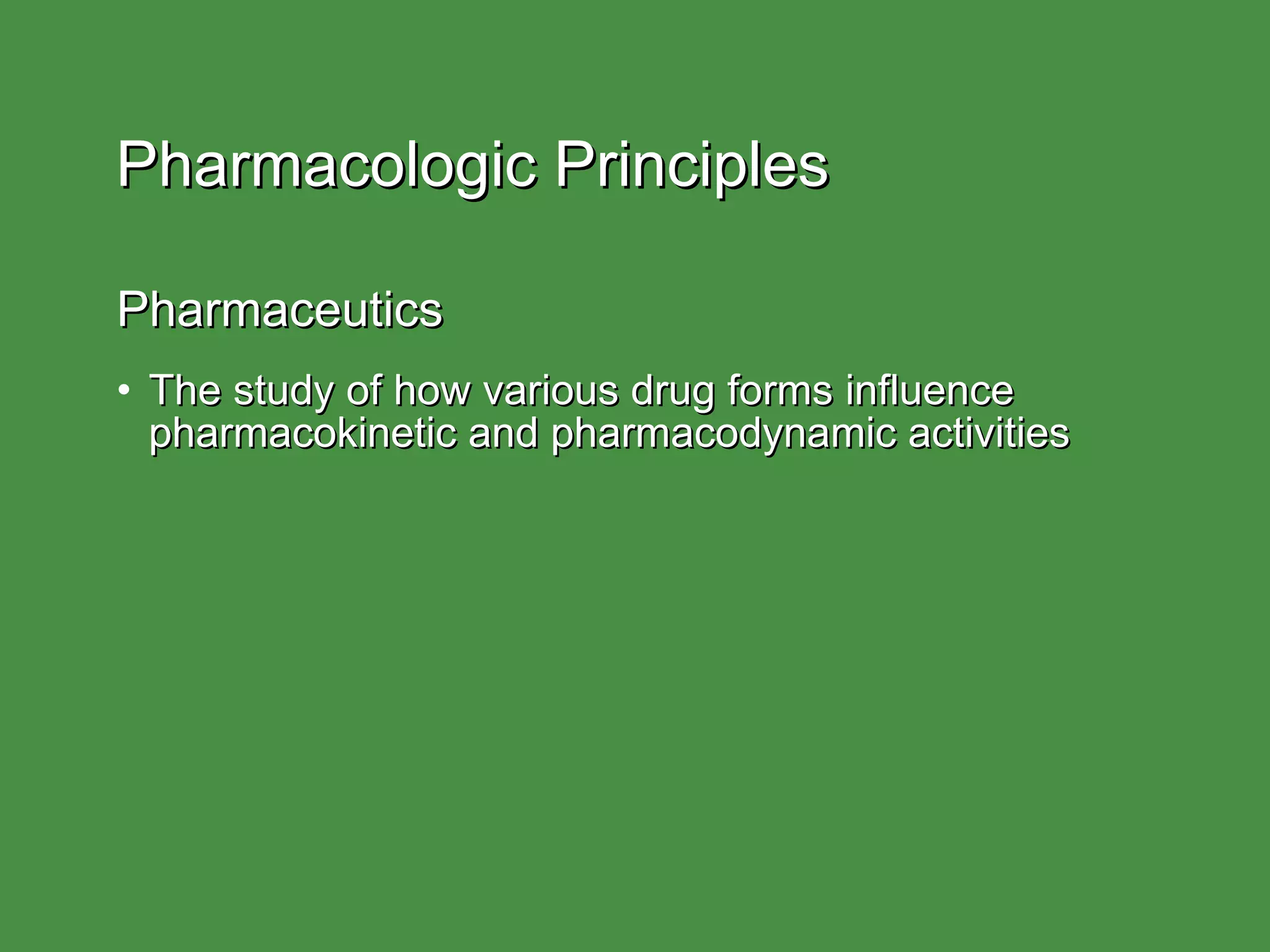 Pharmacological principles | PPT