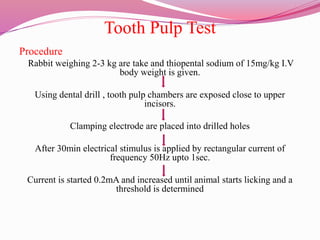 Pharmacological screening of analgesic activity | PPTX