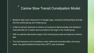 Pharmacological screening of anti diarrheal agent | PPTX