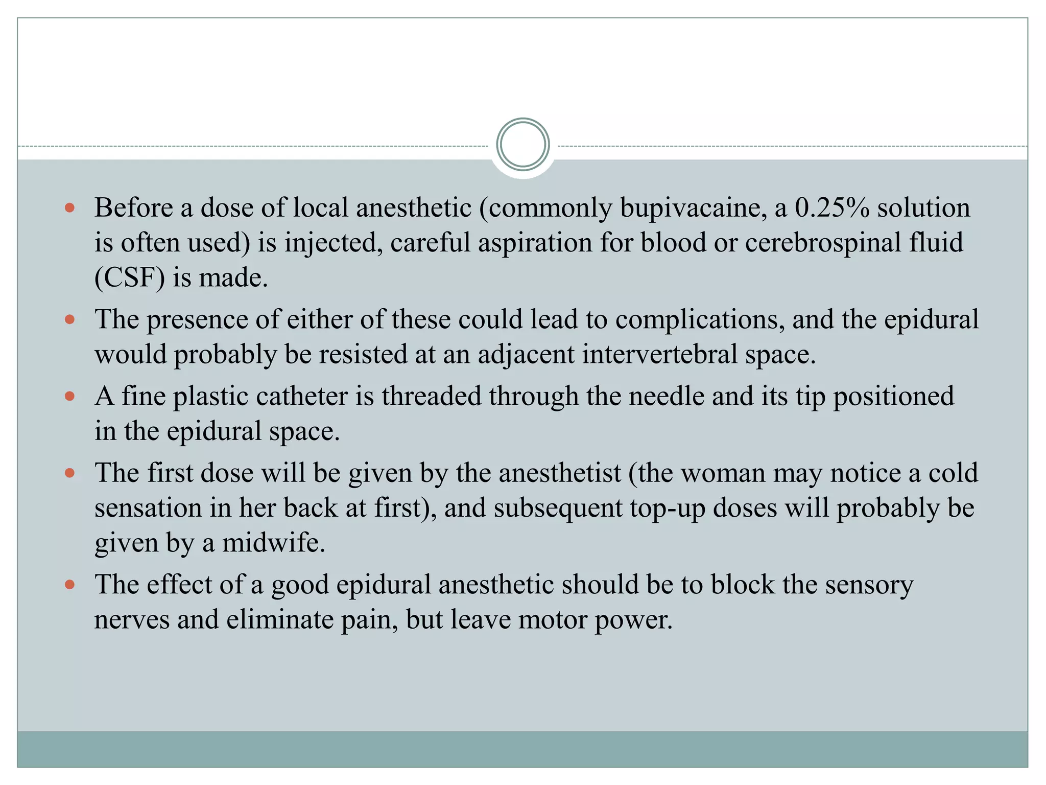 Pharmacological treatment for pain during labor | PPTX