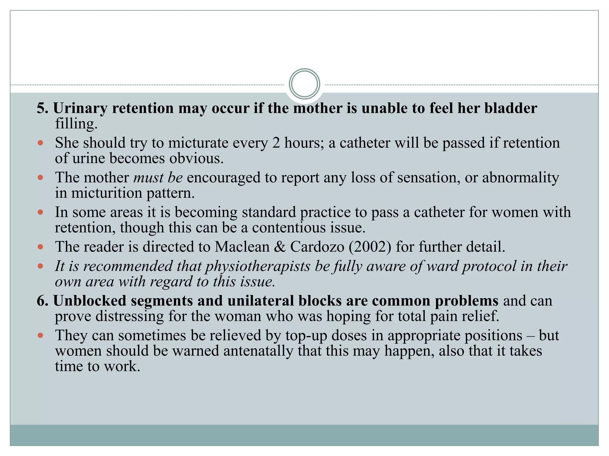 Pharmacological treatment for pain during labor | PPTX