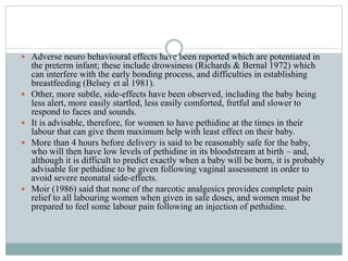 Pharmacological treatment for pain during labor | PPTX
