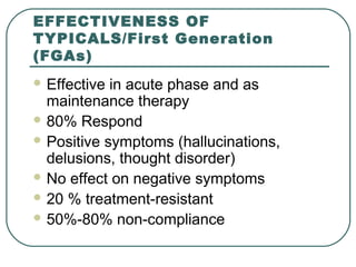 Pharmacological treatment of schizophrenia | PPT