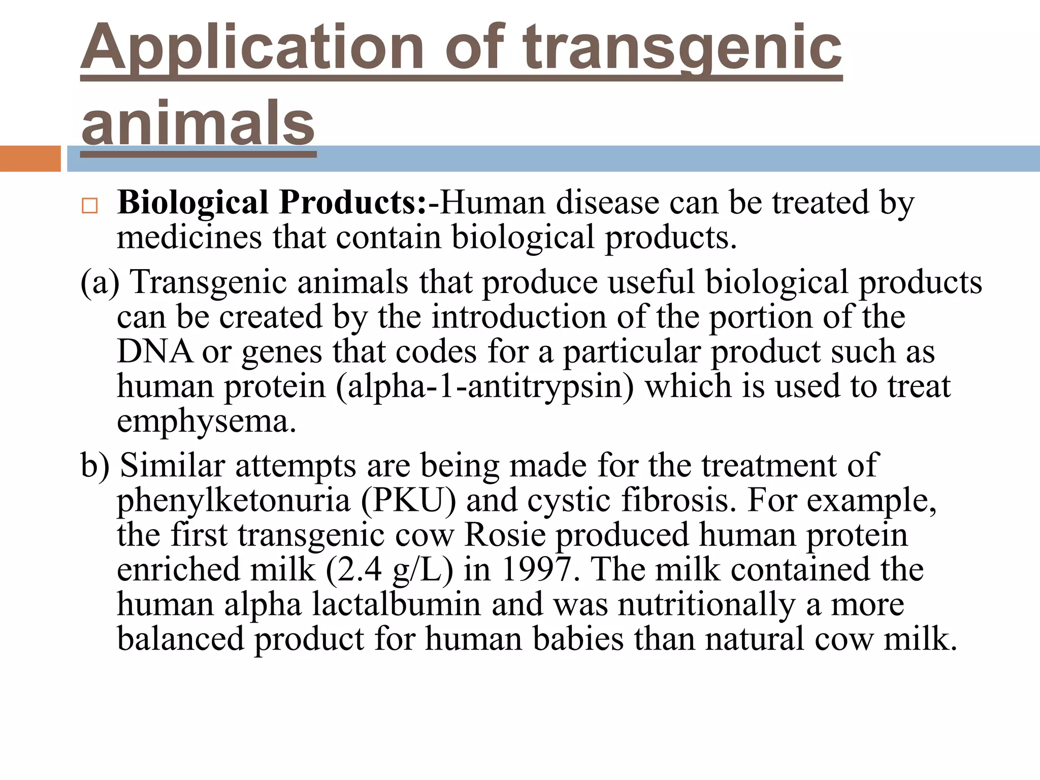 Transgenic animal | PPTX