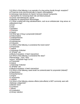 Pharmacology | DOCX