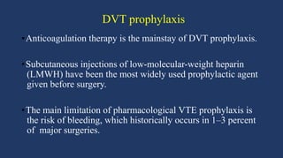 Pharmacology deep venous thrombosis prophylaxis | PDF