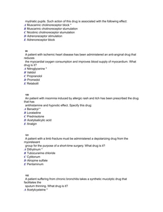 Krok 1 - 2014 Pharmacology Base (General Medicine) | DOC