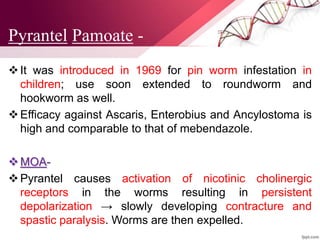 Anthelmintic | PPTX