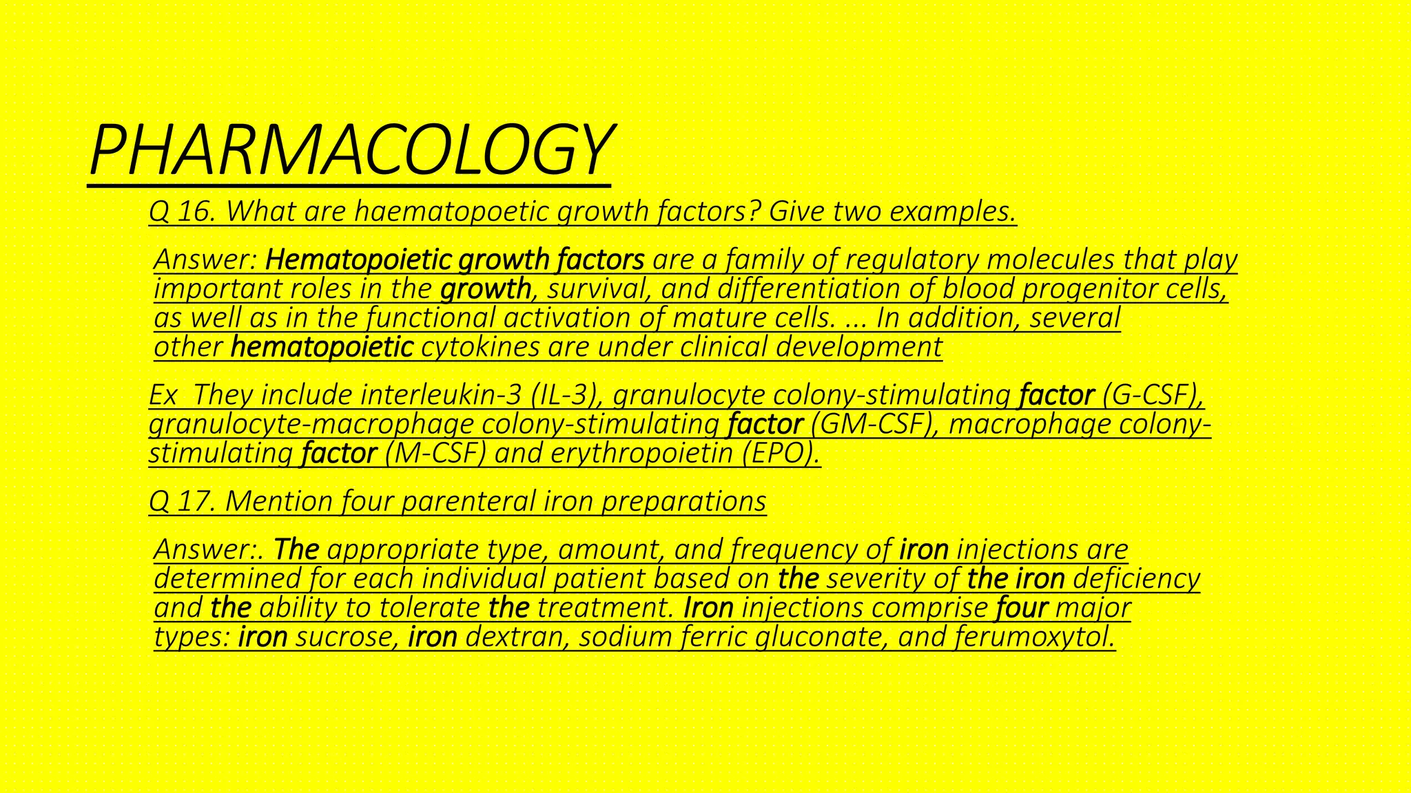 Pharmacology question and answer | PPTX