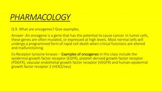 Pharmacology question and answer | PPTX