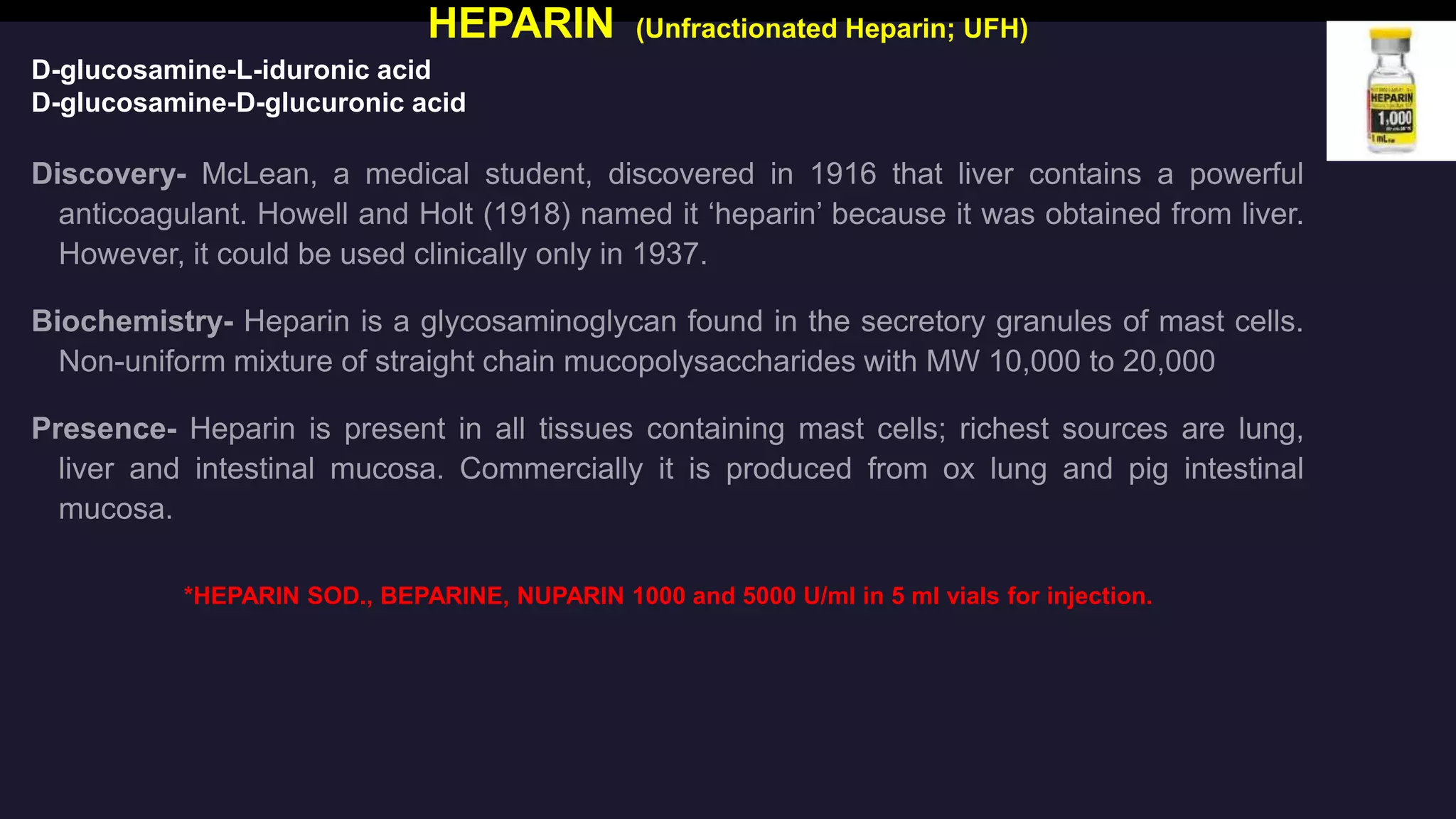 Anticoagulants: Advance Pharmacology | PPTX