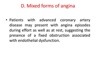 Pharmacology angina | PPTX