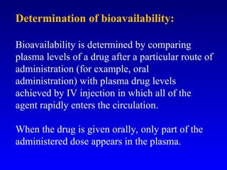 pharmacology bioavailability of drug .ppt