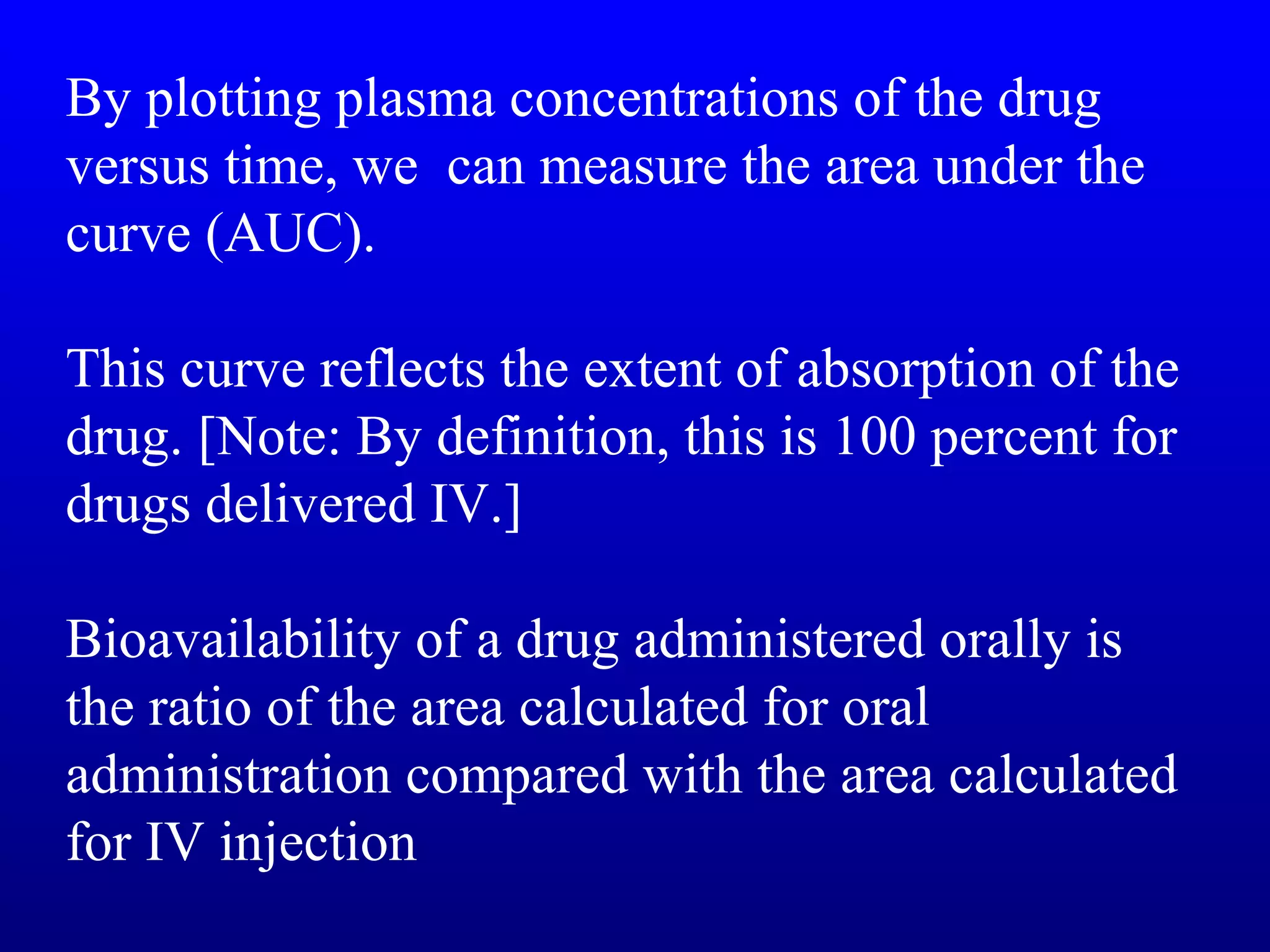 Pharmacology bioavailability | PPT
