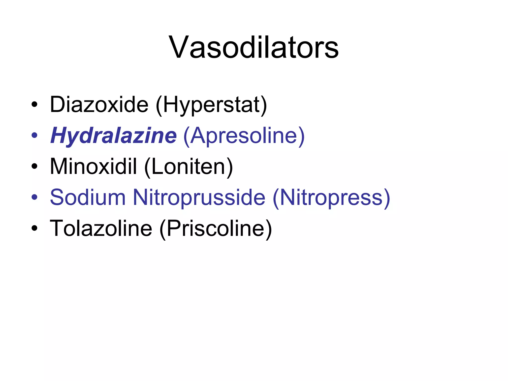 Pharmacology Cardiovascular Drugs | PPT