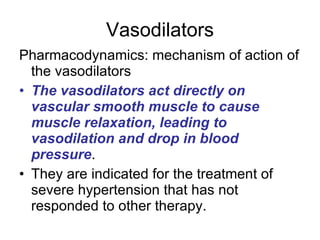 Pharmacology Cardiovascular Drugs | PPT