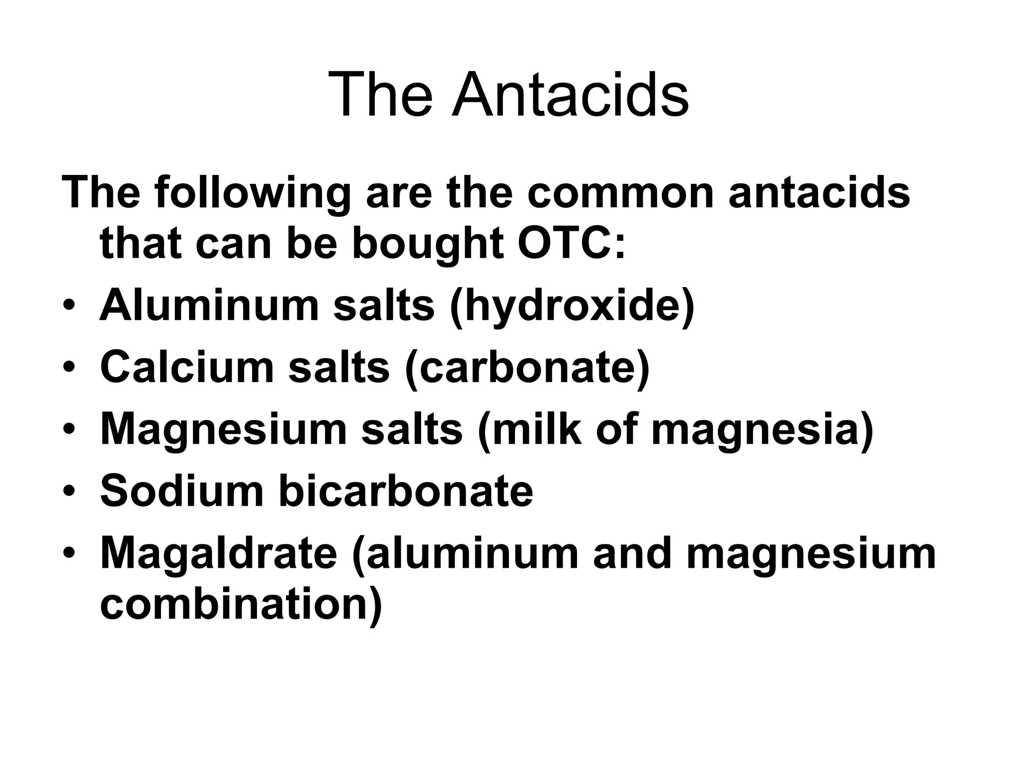 Pharmacology Git Drugs | PPT
