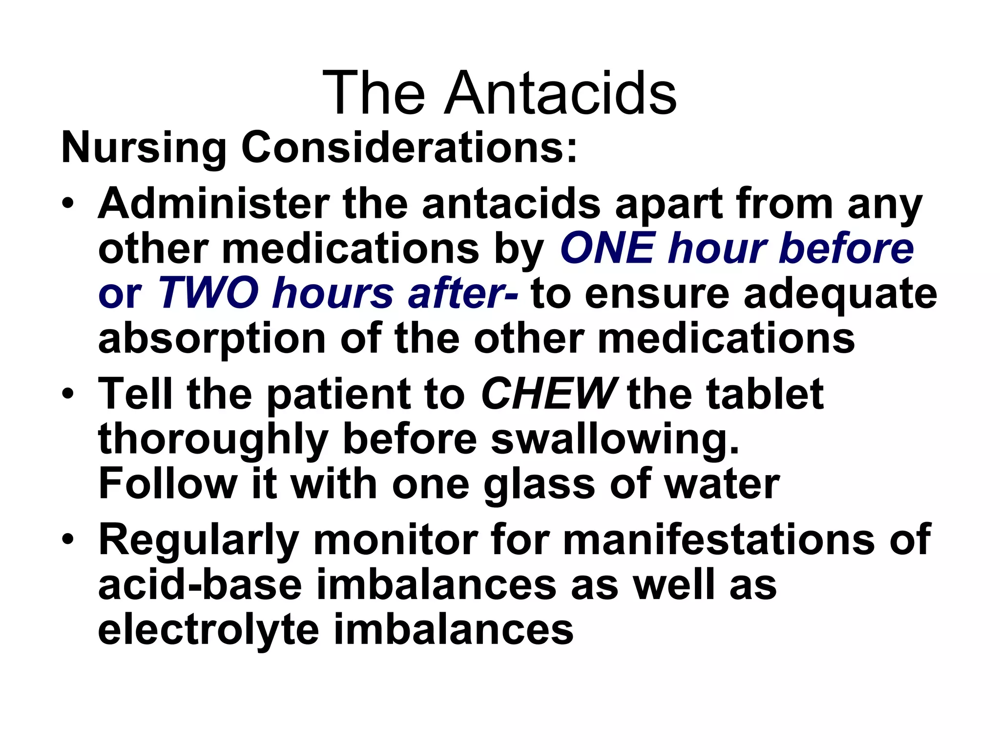 Pharmacology Git Drugs | PPT