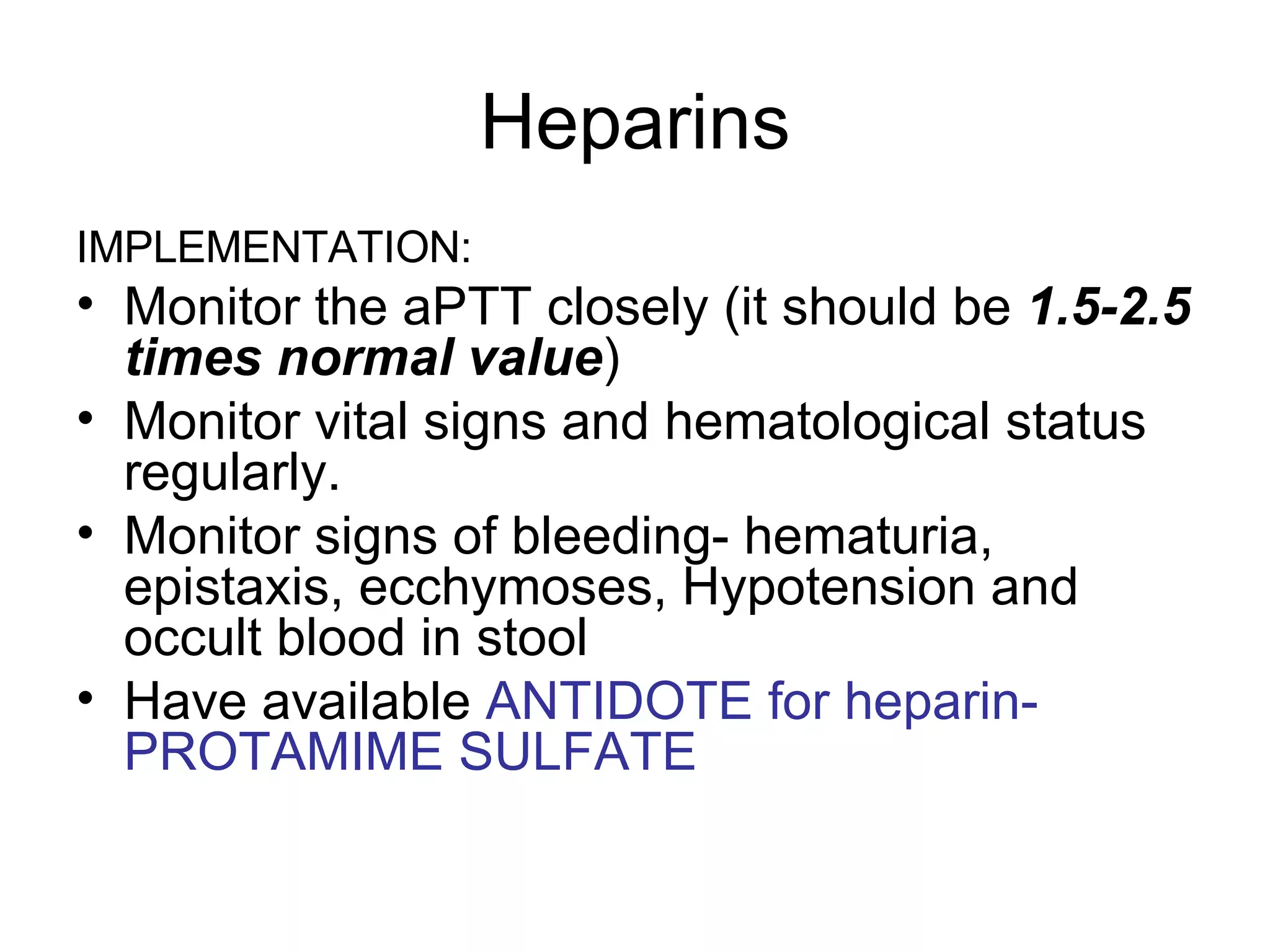 Pharmacology Hematologic Drugs | PPT