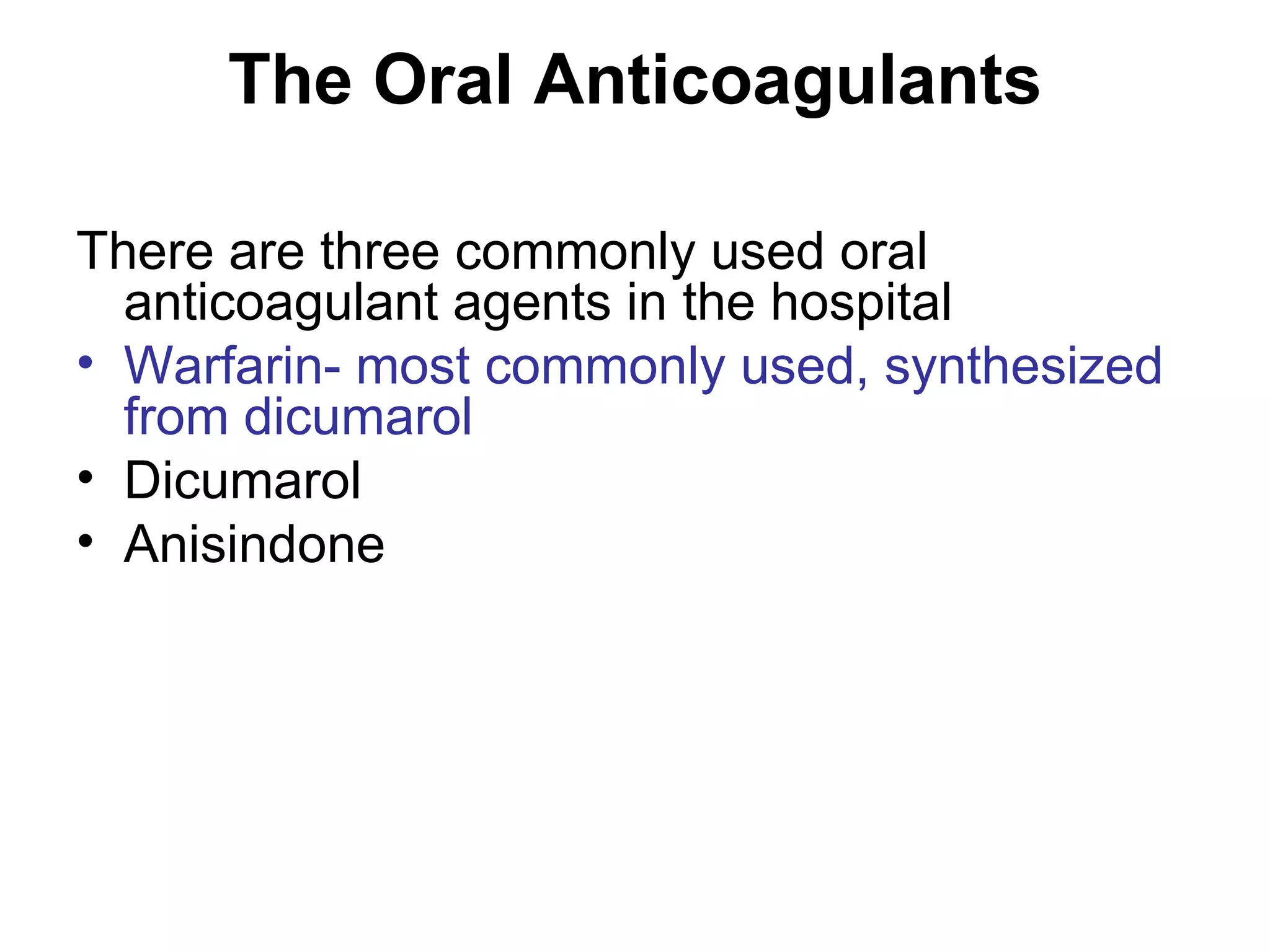 Pharmacology Hematologic Drugs | PPT